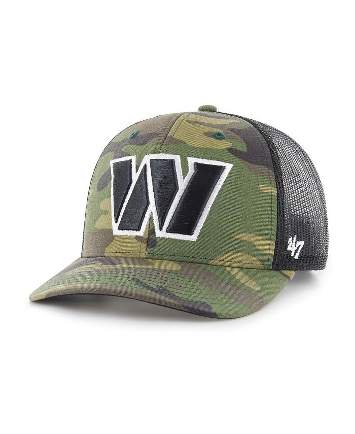 '47 Brand Men's Camo, Black Washington Commanders Trucker Adjustable ...