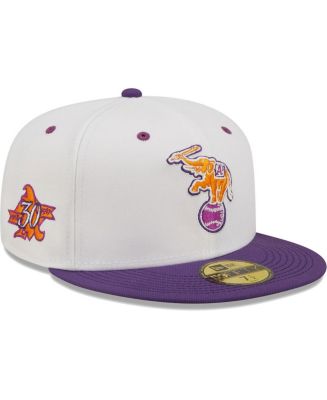 Men's New Era White, Purple Oakland Athletics 30Th Season Grape Lolli ...