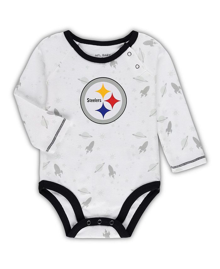 Outerstuff Newborn and Infant Boys and Girls White, Black Pittsburgh ...