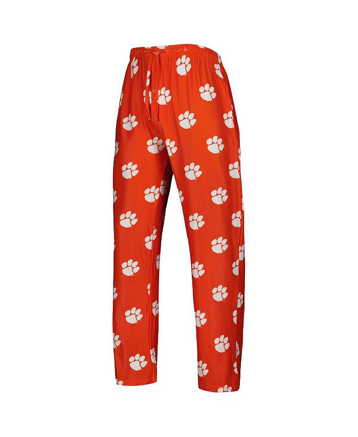 Concepts Sport Men's Orange Clemson Tigers Logo Flagship Allover Print ...