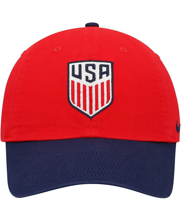 Nike Men's Red, Navy Usmnt Campus Adjustable Hat - Macy's