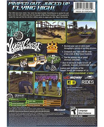 Midway LA Rush - Microsoft Xbox - Macy's