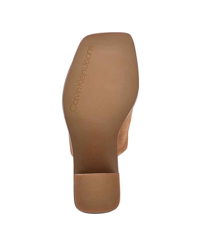 Calvin Klein Women's Clancy Square Toe Dress Mules & Reviews - Mules ...