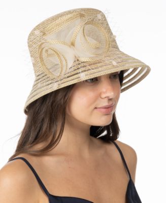 Bellissima Millinery Collection Women's Metallic Braid Cloche Hat - Macy's