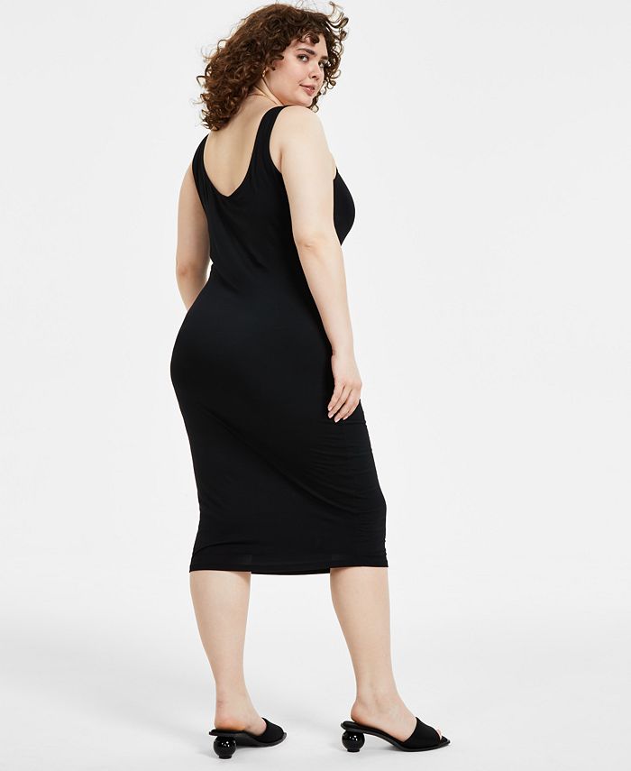 Bar Iii Trendy Plus Size Sleeveless Bodycon Midi Dress Created For