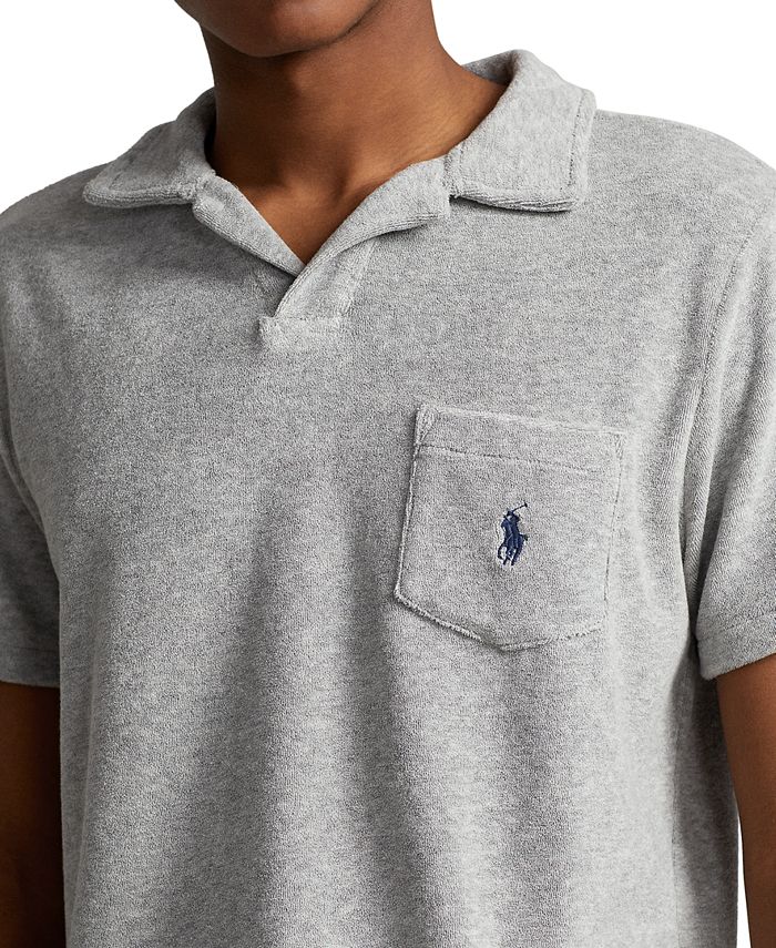 Polo Ralph Lauren Men's Cotton-Blend Terry Polo Shirt & Reviews - Polos ...