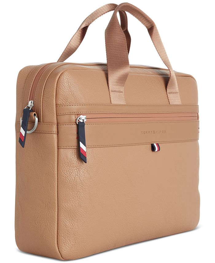 Tommy Hilfiger Men's Pebble Zip-Front Briefcase - Macy's