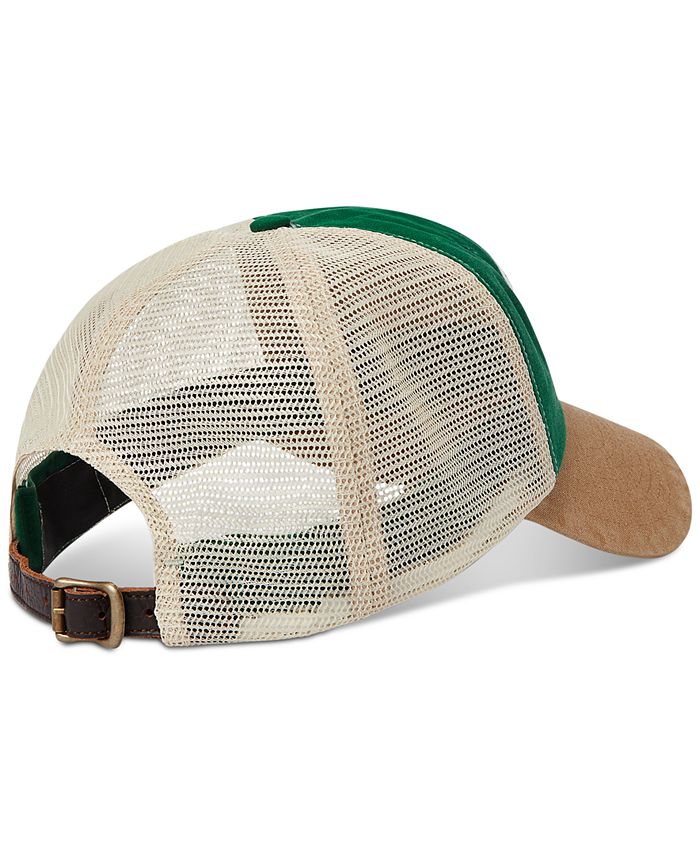 Polo Ralph Lauren Men's Logo-Patch Canvas Trucker Cap - Macy's