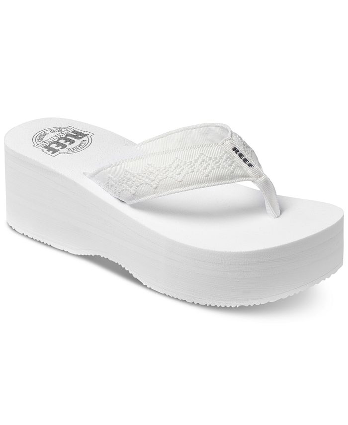 REEF Women's Sandy Hi Slip-0n Platform Thong Sandals - Macy's