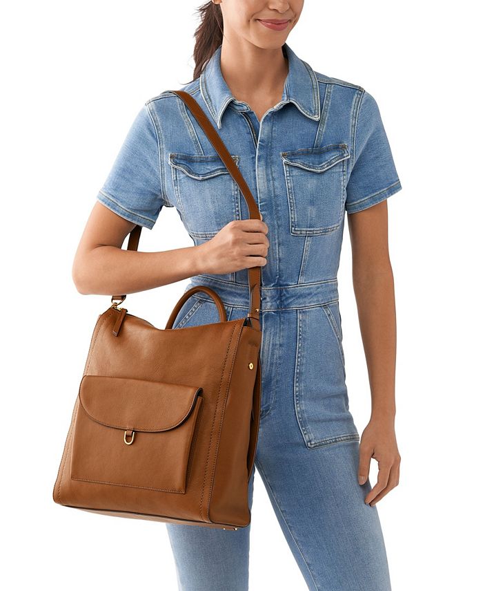 Fossil Parker Leather Backpack Bag - Macy's