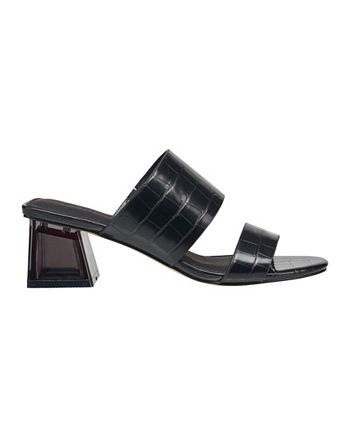 French Connection Women's Slide on Block Heel Sandals - Macy's