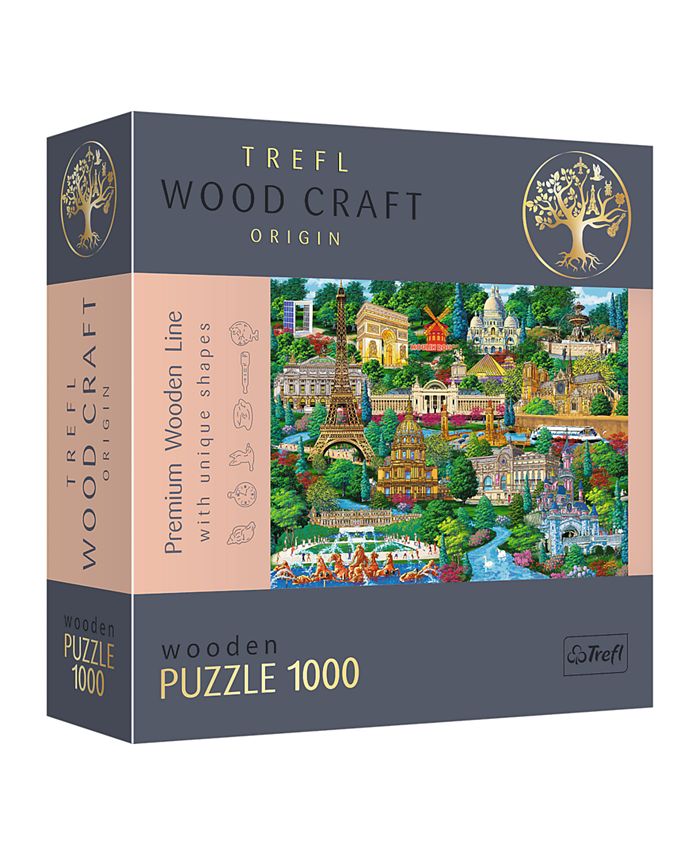 Trefl Wood Craft 1000 Piece Wooden Puzzle - France - Famous Places - Macy's
