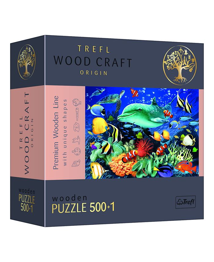 Trefl Wood Craft 501 Piece Wooden Puzzle - Sea Life - Macy's
