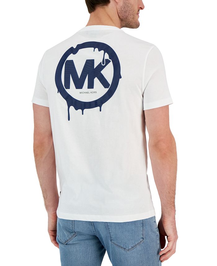Michael Kors Men's Modern-Fit Melting MK Logo Graphic T-Shirt - Macy's