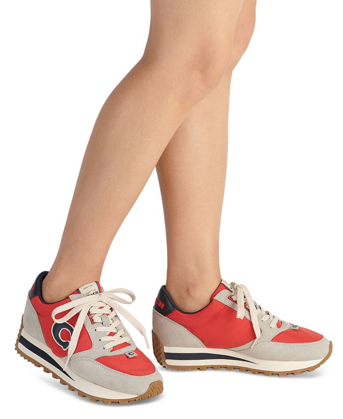 COACH Women's Runner "C" Lace-Up Jogger Sneakers - Macy's
