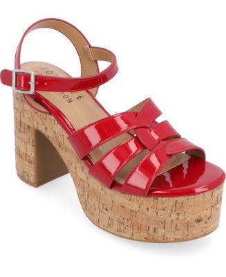 Journee Collection Women's Jania Platform Sandals - Macy's