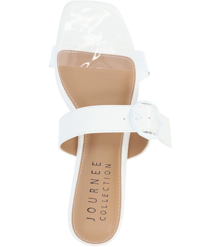 Journee Collection Women's Jeysha Lucite Sandals - Macy's