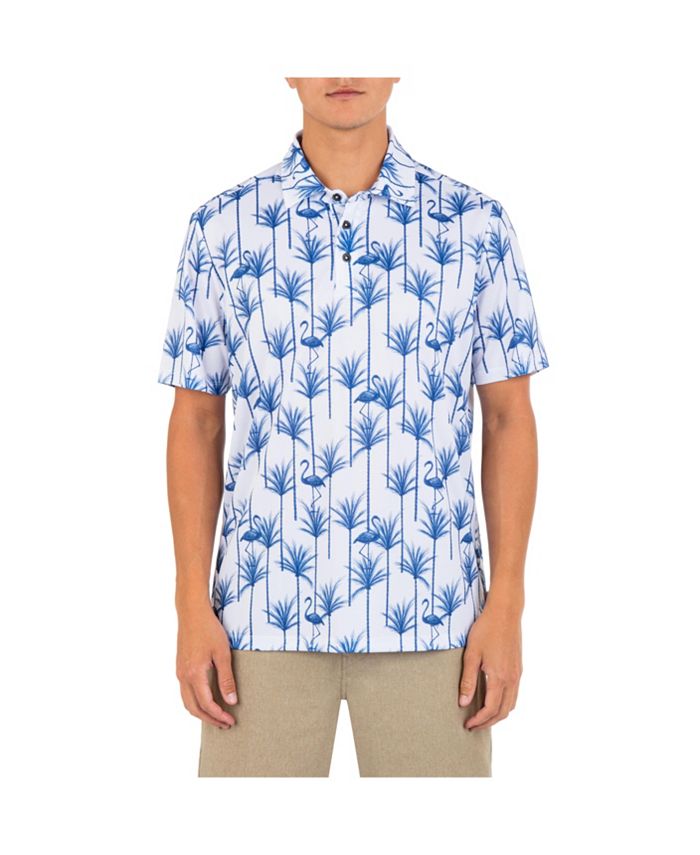 Hurley Men's H2O-DRI Ace Fiesta Mesh Short Sleeve Polo Shirt & Reviews ...