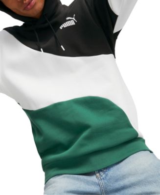 Puma Men's Power Cat Colorblocked Logo-Print Fleece Hoodie - Macy's