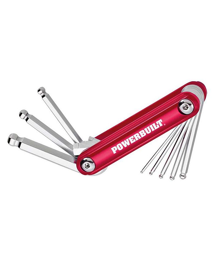 Powerbuilt 8 Piece Ball End Type Metric Folding Hex Key Set - Macy's