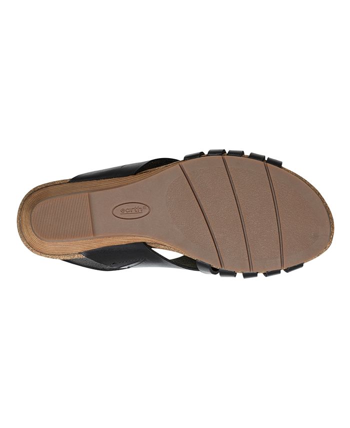 Earth Women's Hartie Round Toe Stacked Heel Dress Sandals - Macy's