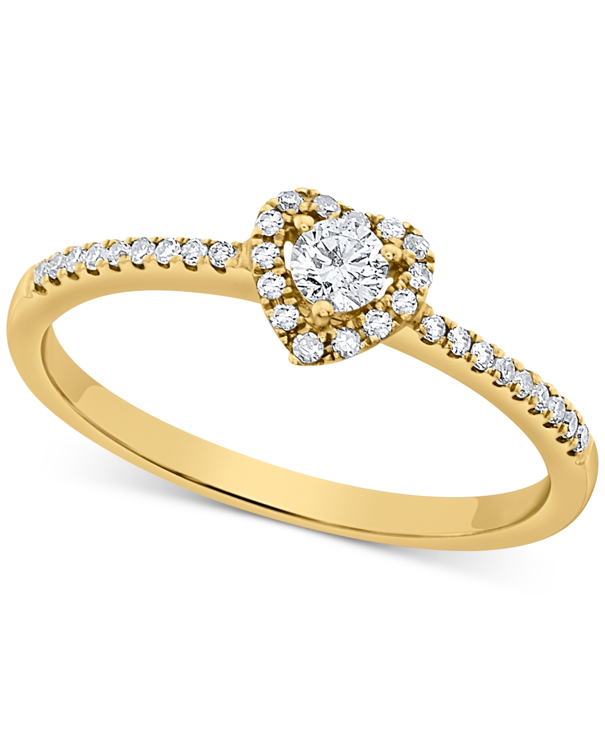Click here for Diamond Heart Halo Engagement Ring (1/4 ct. t.w.)... prices
