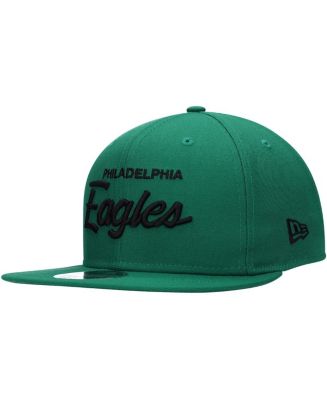 Men's New Era Kelly Green Philadelphia Eagles Griswold Historic Original Fit 9FIFTY Snapback Hat ...