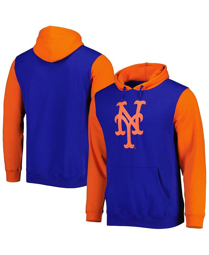 Stitches Men's Royal, Orange New York Mets Team Pullover Hoodie - Macy's