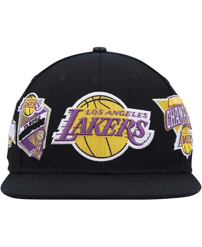 Post Men's Black Los Angeles Lakers Championship Capsule Snapback Hat ...