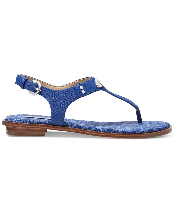 Michael Kors Women's MK Plate Flat Thong Sandals - Macy's