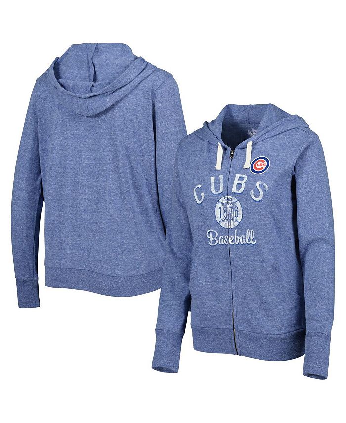 Touch Women's Royal Chicago Cubs Training Camp Tri-Blend Full-Zip ...
