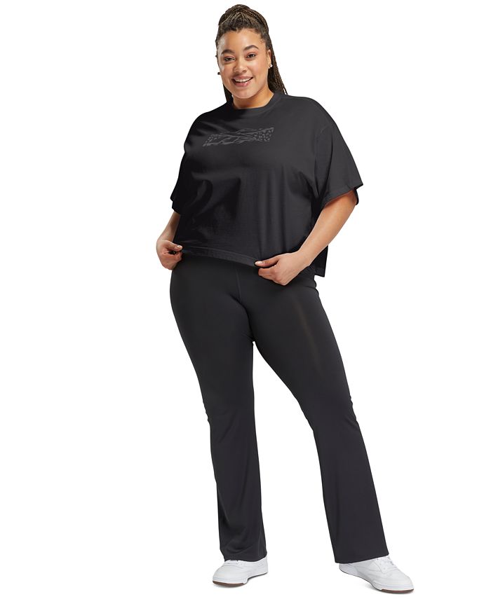Reebok Plus Size Safari Graphic Cotton Crewneck T-Shirt - Macy's