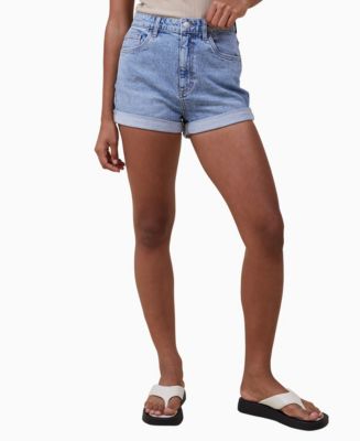 COTTON ON Women's High Rise Classic Stretch Denim Short - Macy's