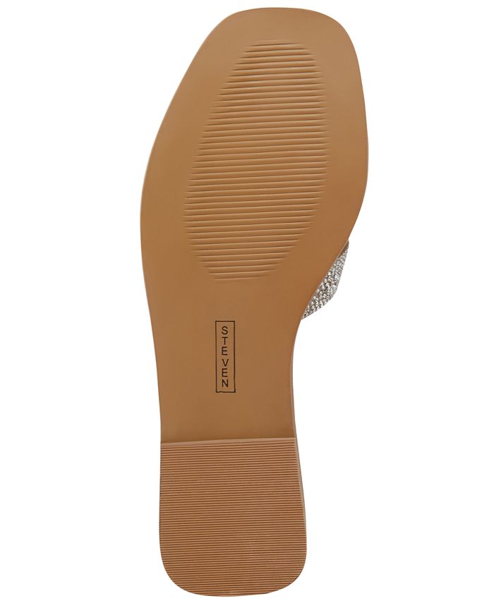 Steve Madden Women's Hadyn Slip-On Rhinestone Slide Sandals - Macy's