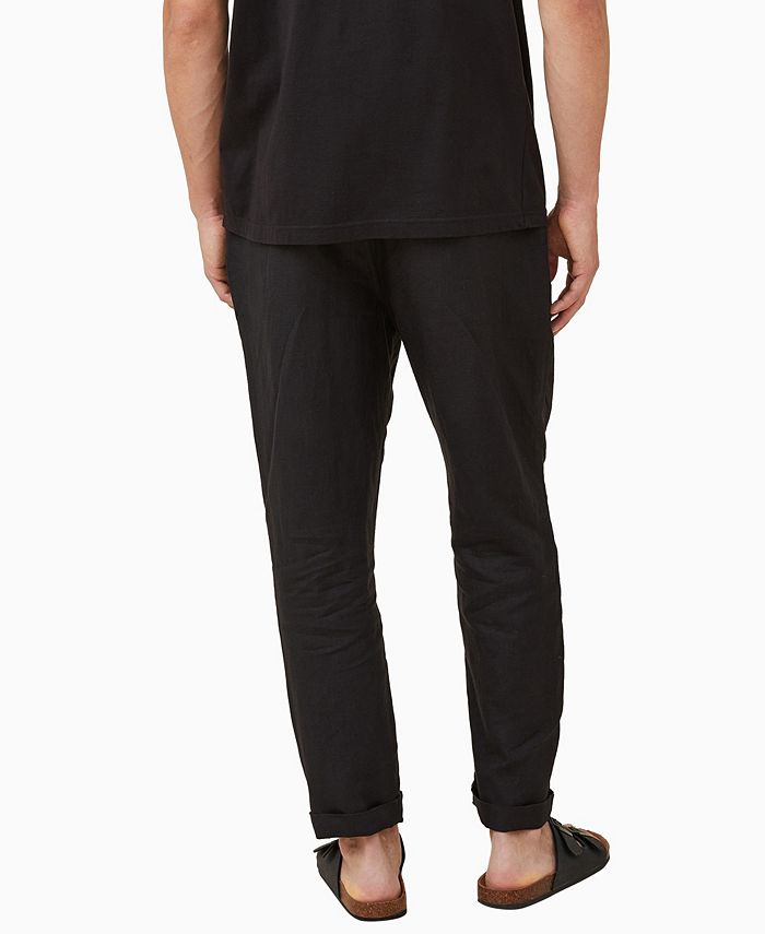 COTTON ON Men's Linen Drawstring Pants - Macy's