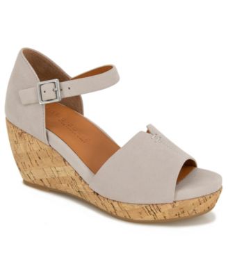 Gentle Souls Women's Vera Cork Wrapped Wedge Sandals - Macy's