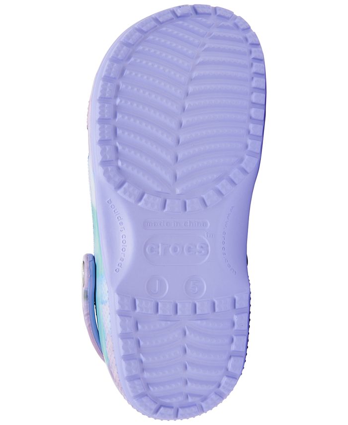 Crocs Big Kids Swirl Classic Clog Sandals from Finish Line - Macy's