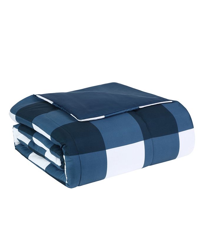Keeco Hunter Buffalo 3 Piece Polyester Reversible Comforter Set - Macy's
