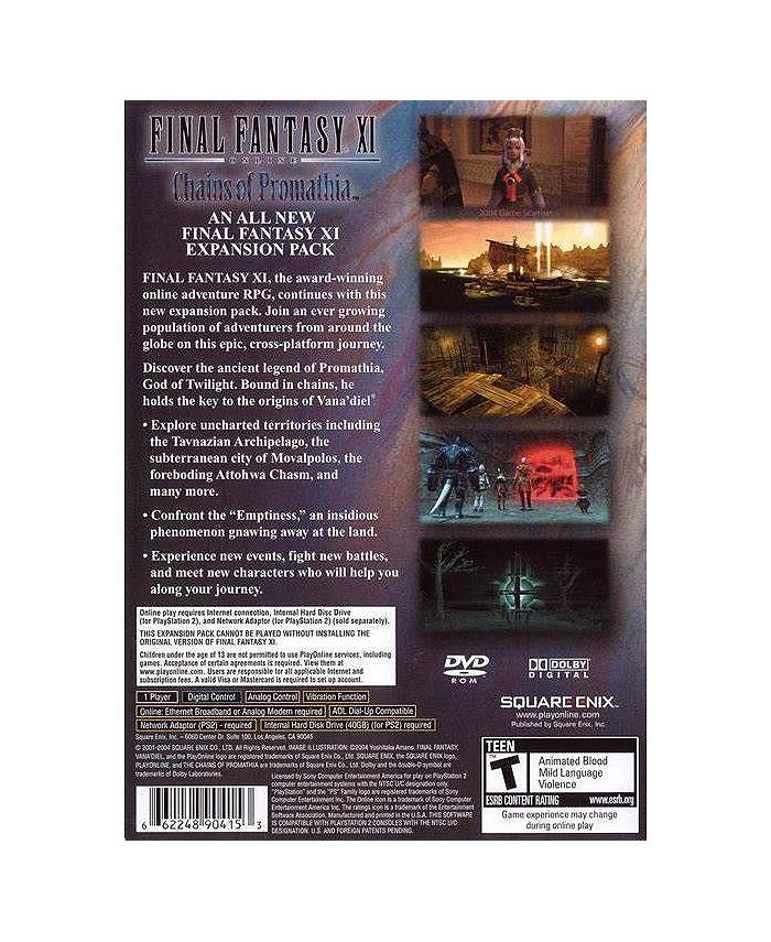 Square Enix Final Fantasy XI Chains of Promathia Expansion Pack ...
