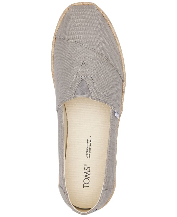 TOMS Women's Alpargata Rope Slip-On Flats - Macy's