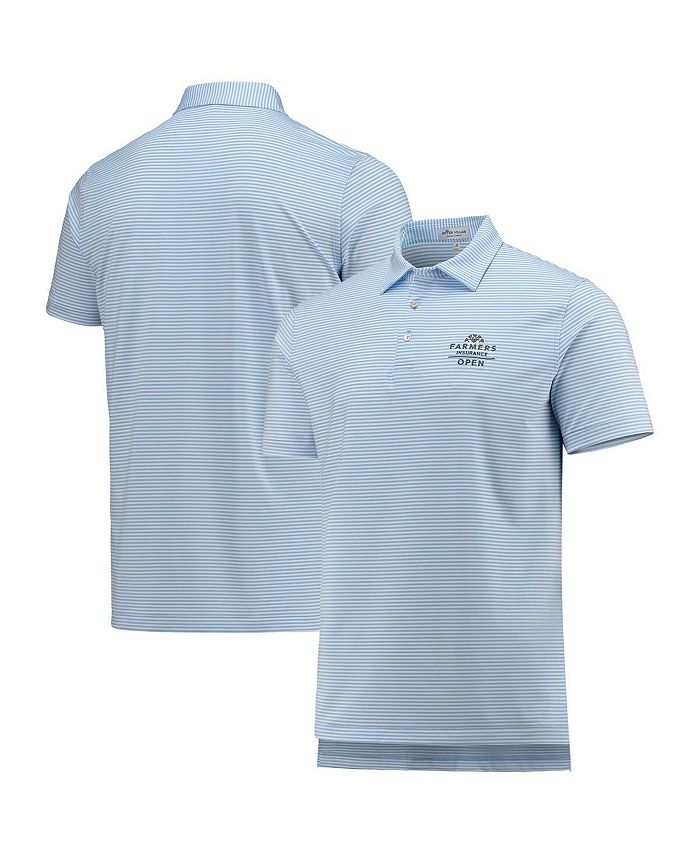 Peter Millar Men's Light Blue, White Farmers Insurance Open Hales ...