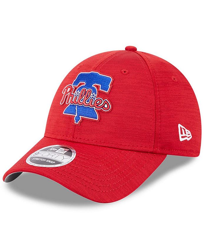 New Era Men's Red Philadelphia Phillies 2023 Clubhouse 9FORTY Snapback ...