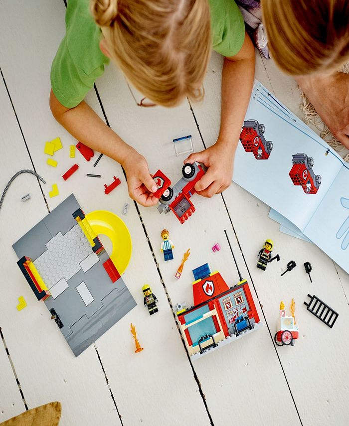 LEGO® City Fire Station and Fire Truck 60375 Toy Building Set with ...