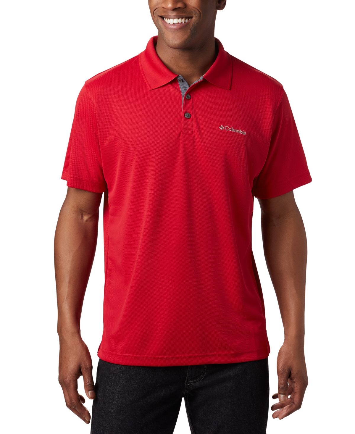 Click here for Columbia Mens Utilizer Polo Shirt - Mountain Red prices