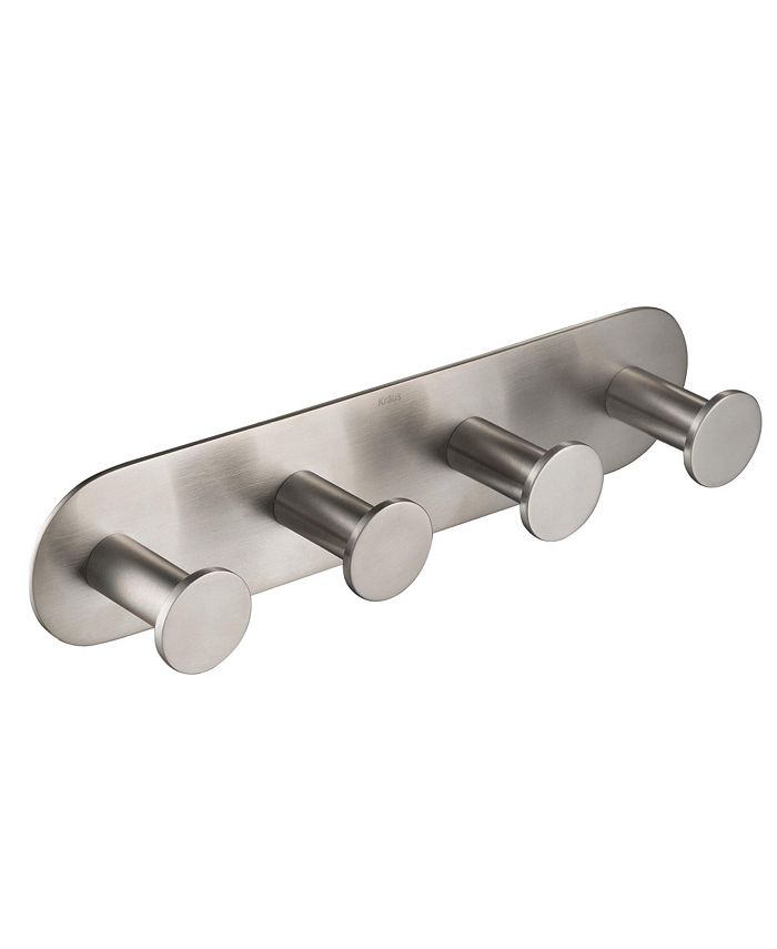 Kraus Elie Bathroom Robe and Towel Hook Rack with 4 Hooks - Macy's