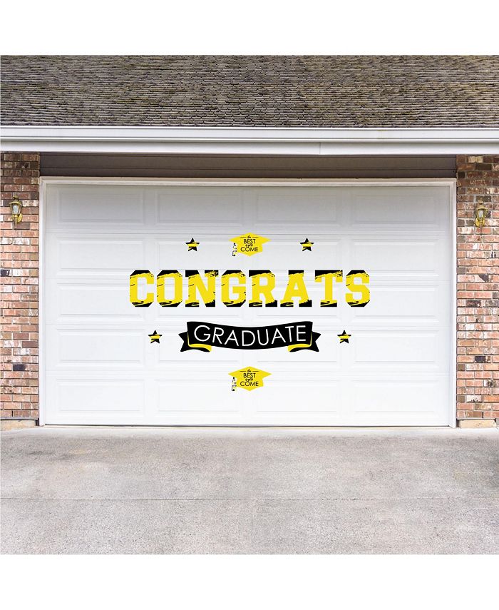 Big Dot of Happiness Yellow Grad Best is Yet to Come Peel & Stick ...