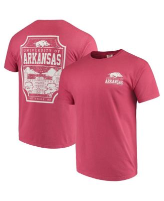 Men's Cardinal Arkansas Razorbacks Comfort Colors Campus Icon T-shirt ...