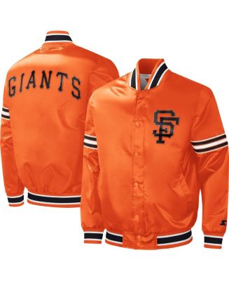 Men's Starter Orange San Francisco Giants Slider Satin Full-Snap ...