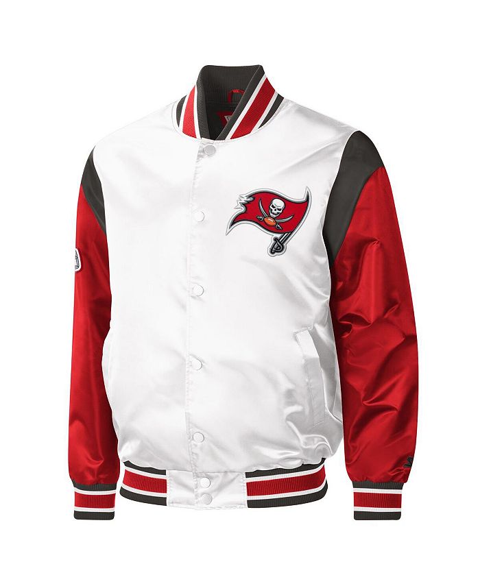 Starter Men's White Tampa Bay Buccaneers Throwback Warm Up Pitch Satin ...