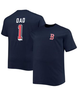 Men's Navy Boston Red Sox Big and Tall Father's Day #1 Dad T-shirt - Macy's